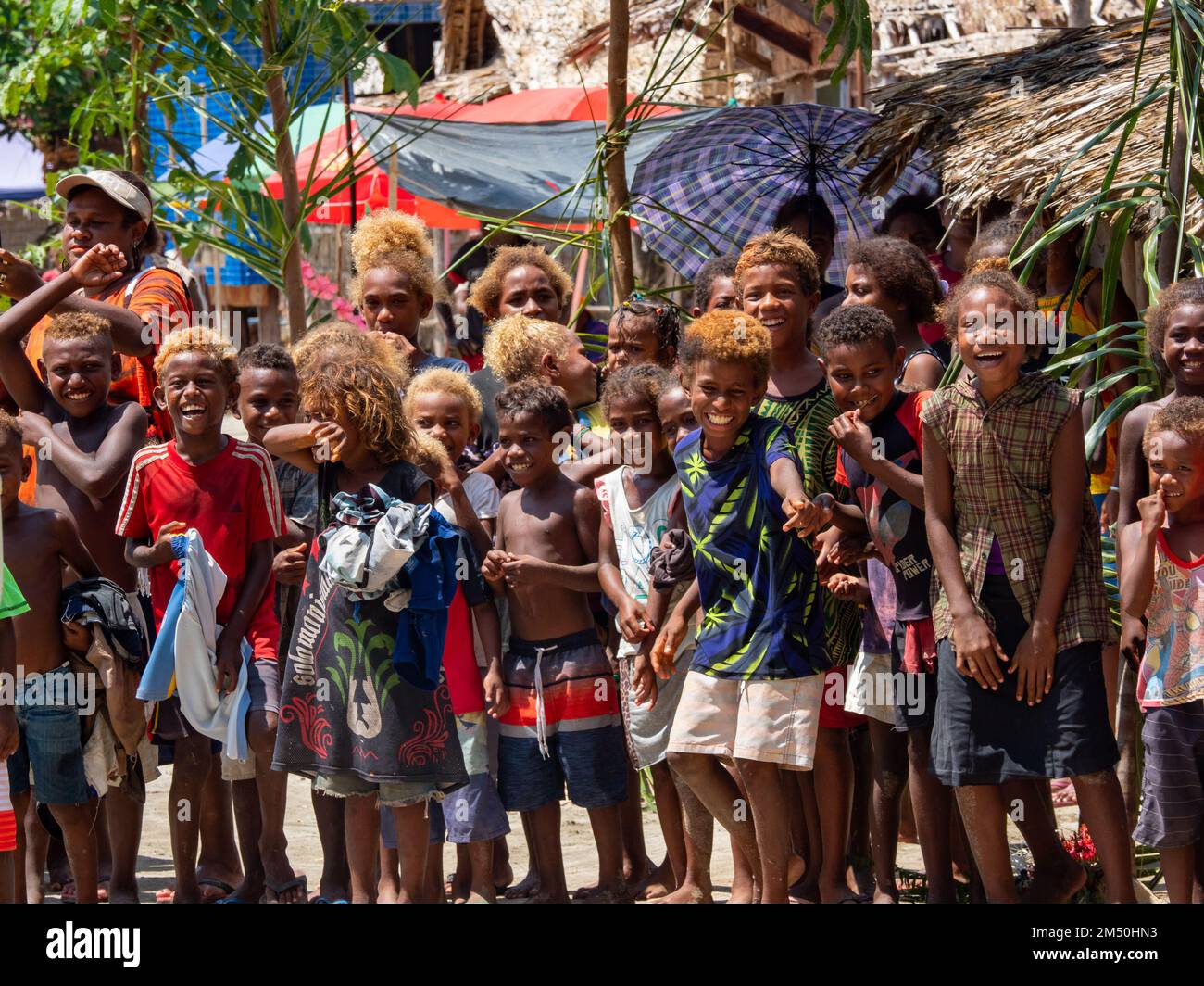 Custom dance at Owaraha, or Santa Ana, Solomon Islands Stock Photo - Alamy