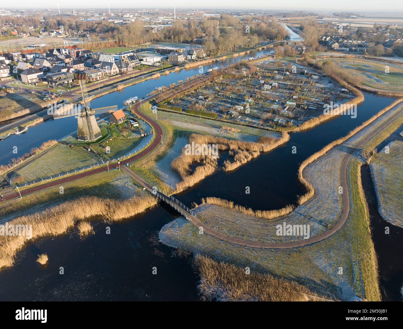 Strijkmolen E, Ouddorp, Alkmaar, North Holland,The Netherlands. Oak ...