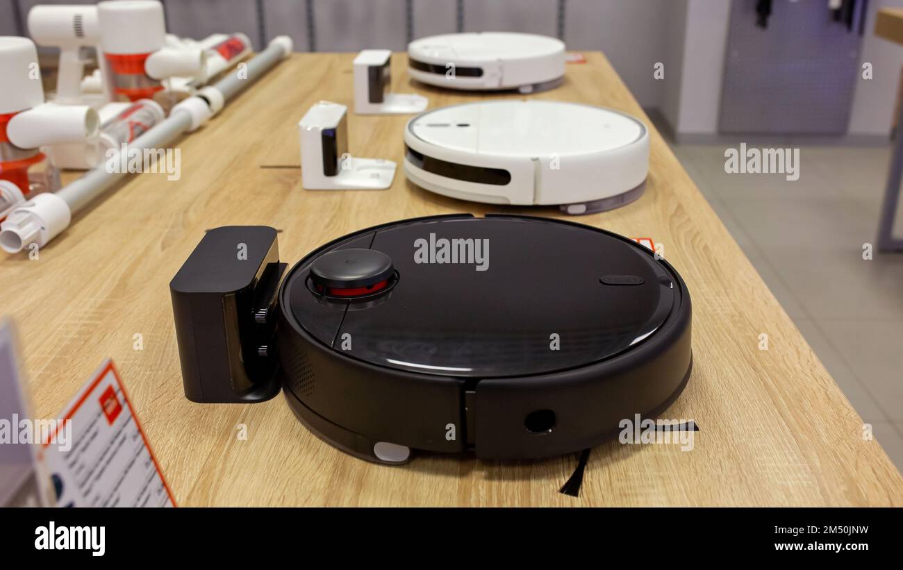 Robotic vacuum cleaners is sold at Xiaomi Mi store Stock Photo - Alamy