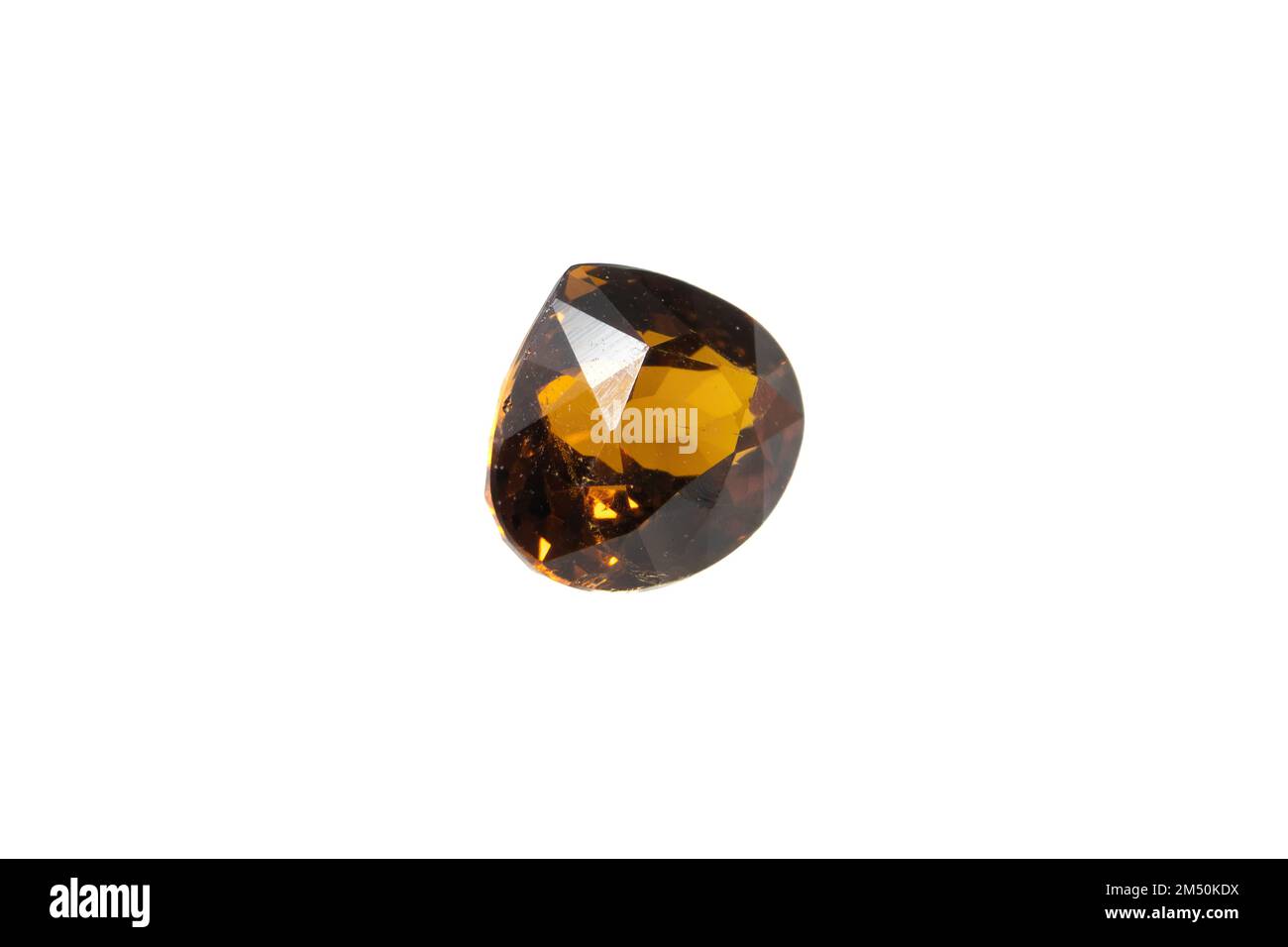 Natural grossular garnet gemstone on the white background Stock Photo ...