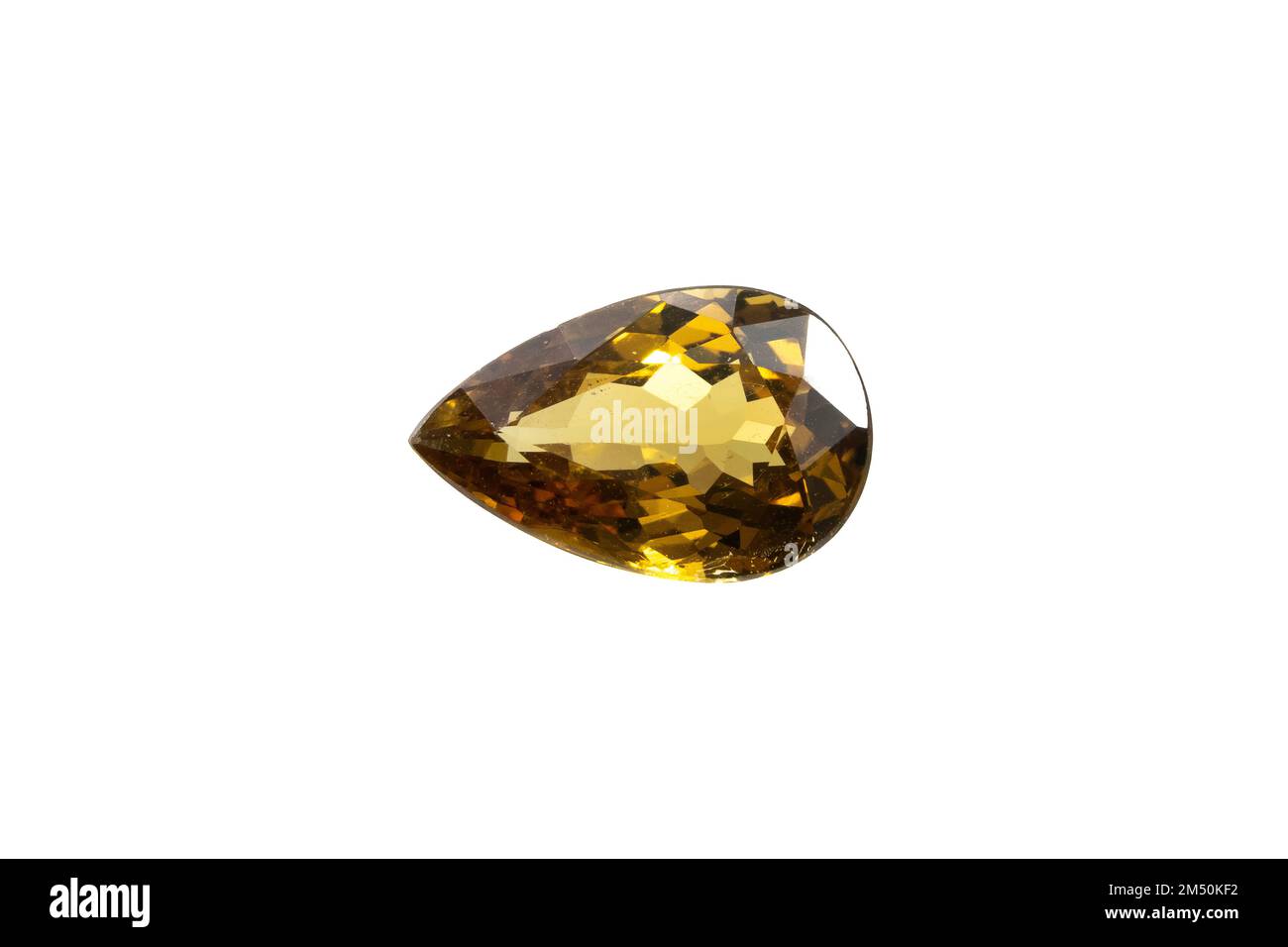 Natural grossular garnet gemstone on the white background Stock Photo ...
