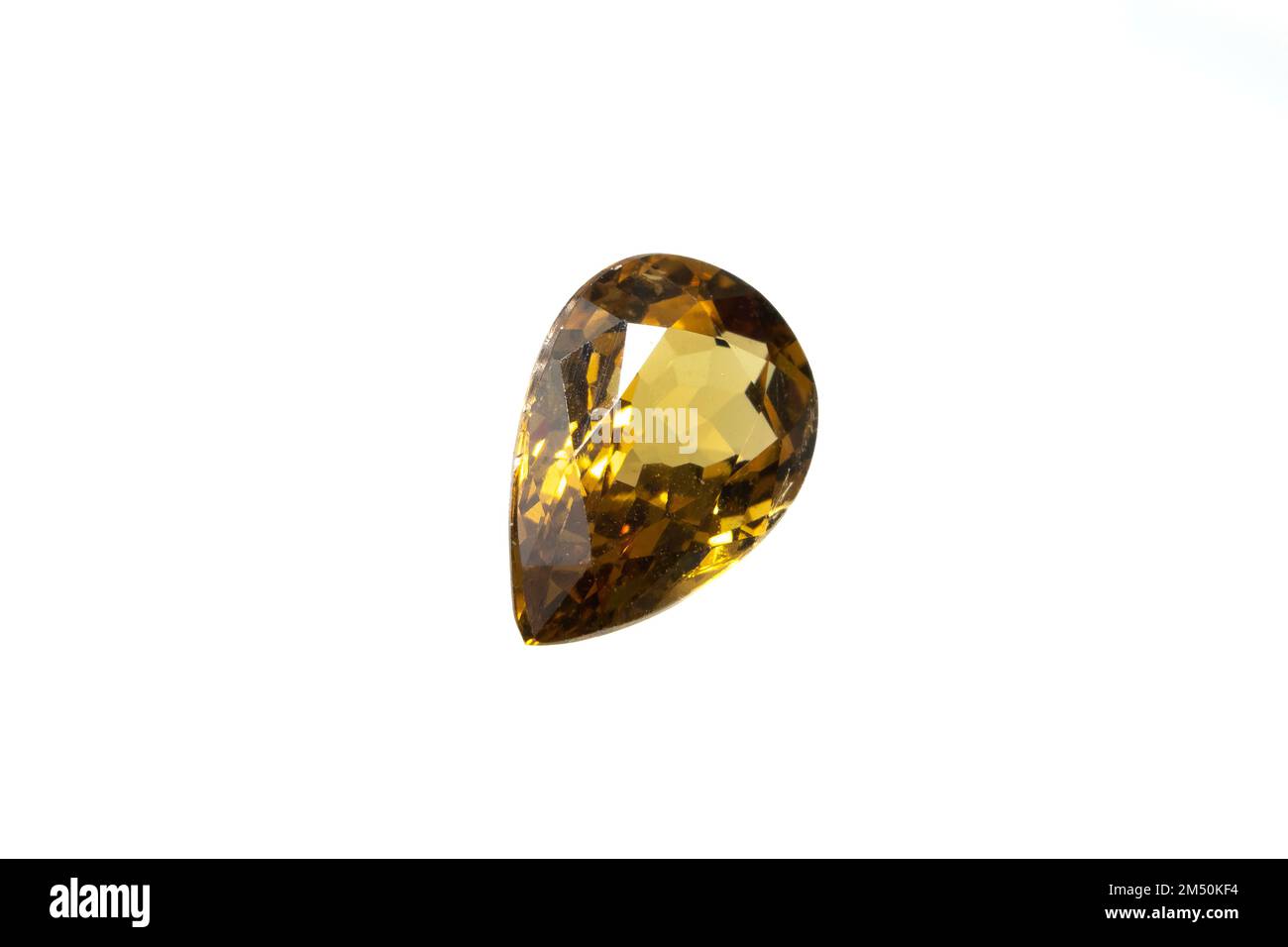 Natural grossular garnet gemstone on the white background Stock Photo ...