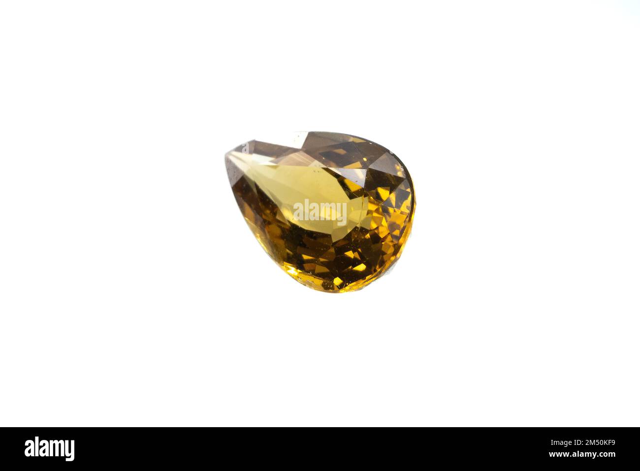 Natural grossular garnet gemstone on the white background Stock Photo ...