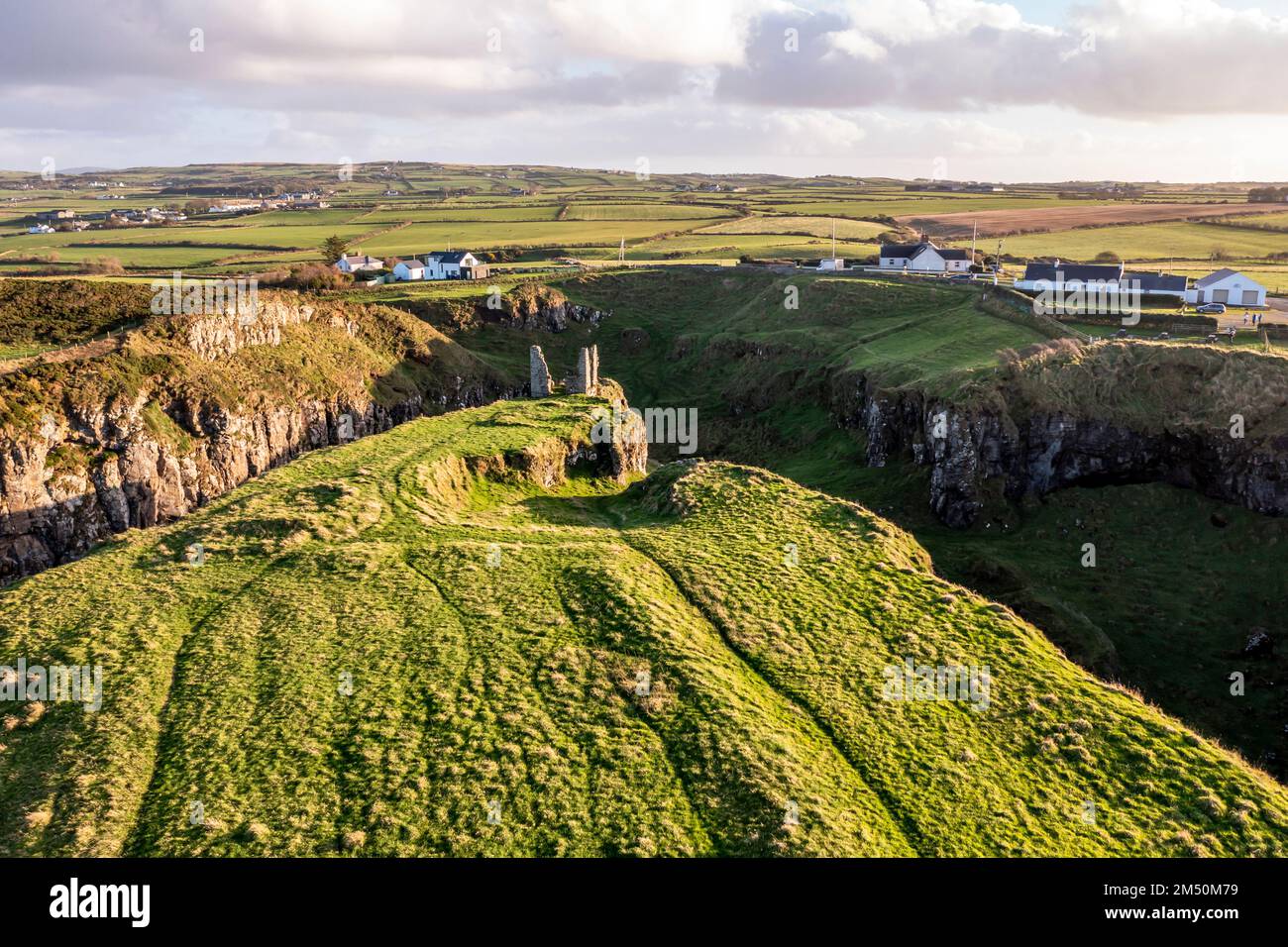 Dunseverick Castle is located west of the village of Dunseverick, in ...