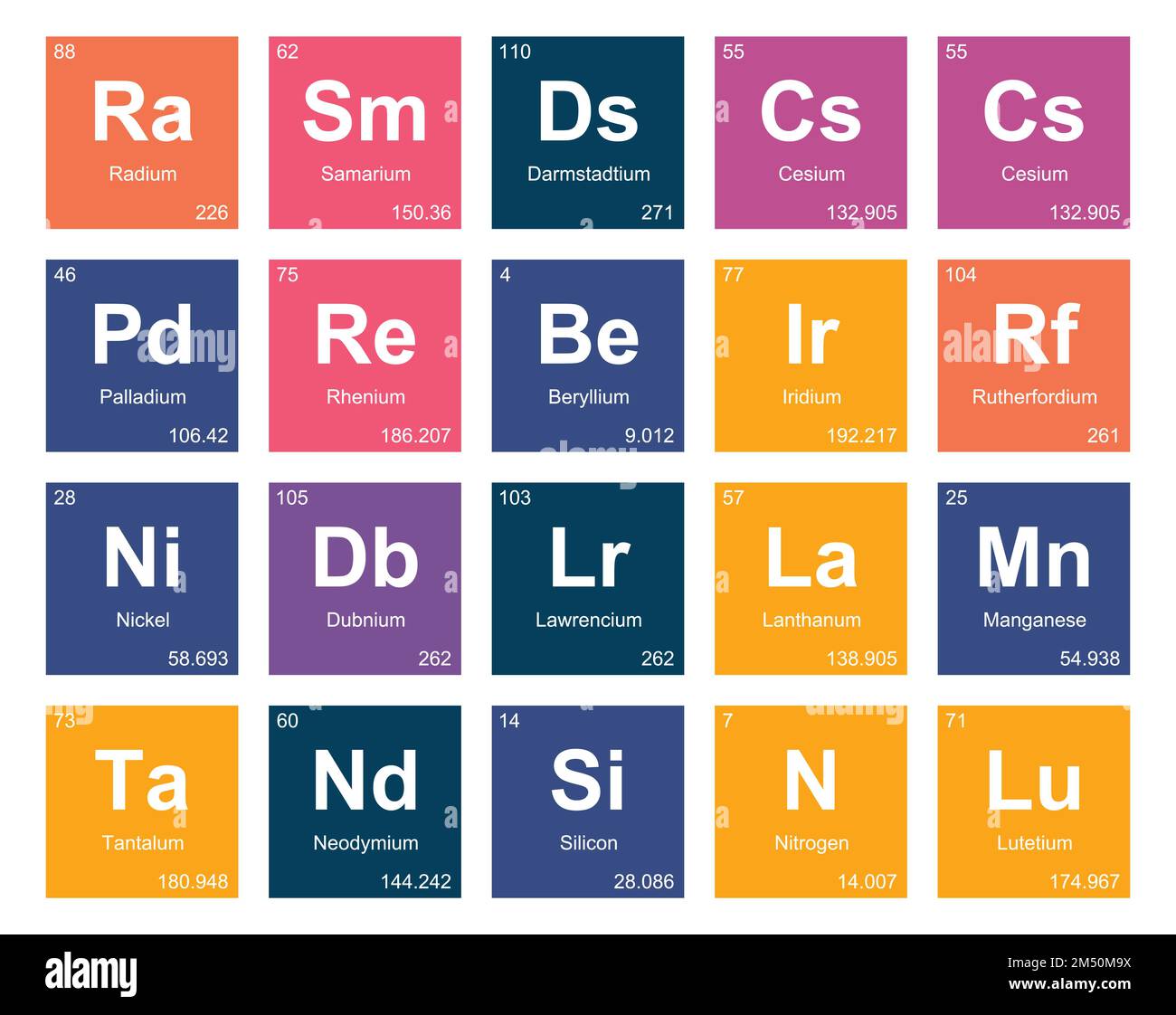 Silicon elements Stock Vector Images - Alamy