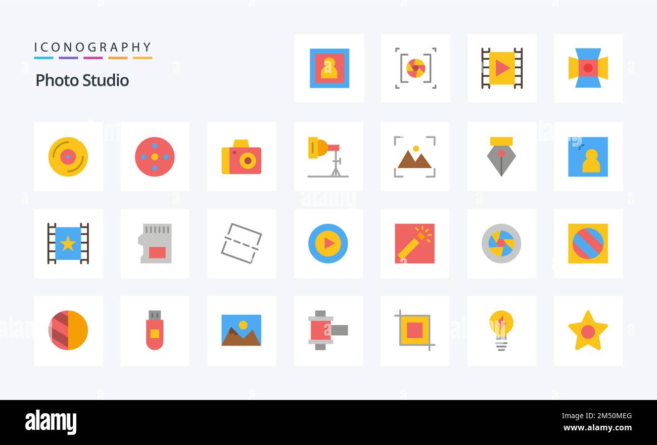 Photo studio color Stock Vector Images - Alamy