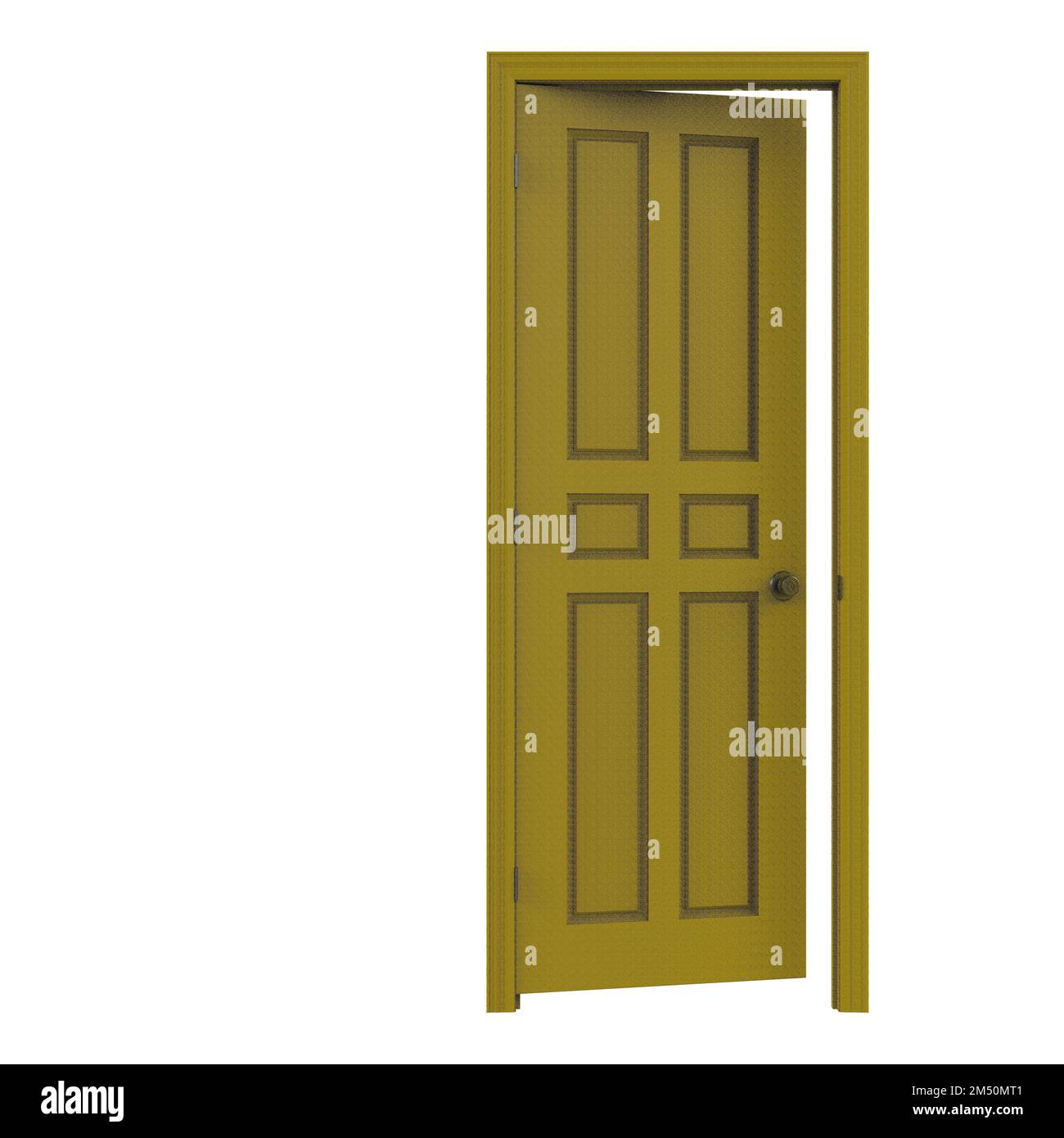 open isolated interior door closed 3d illustration rendering Stock ...