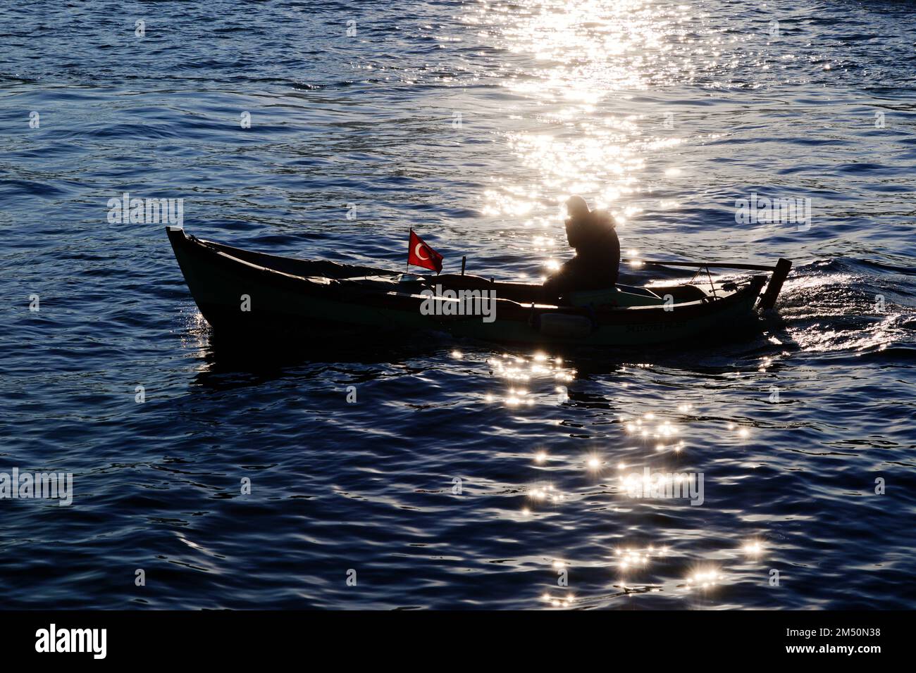 Turkish Fishing Boat Stock Photo - Alamy