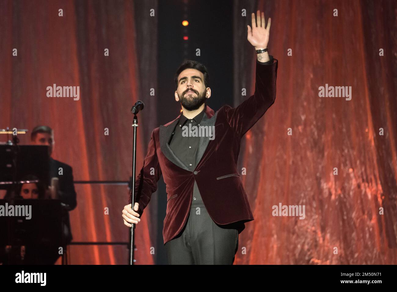 Ignazio Boschetto of The Italian trio ‘Il Volo’ performs during the ...