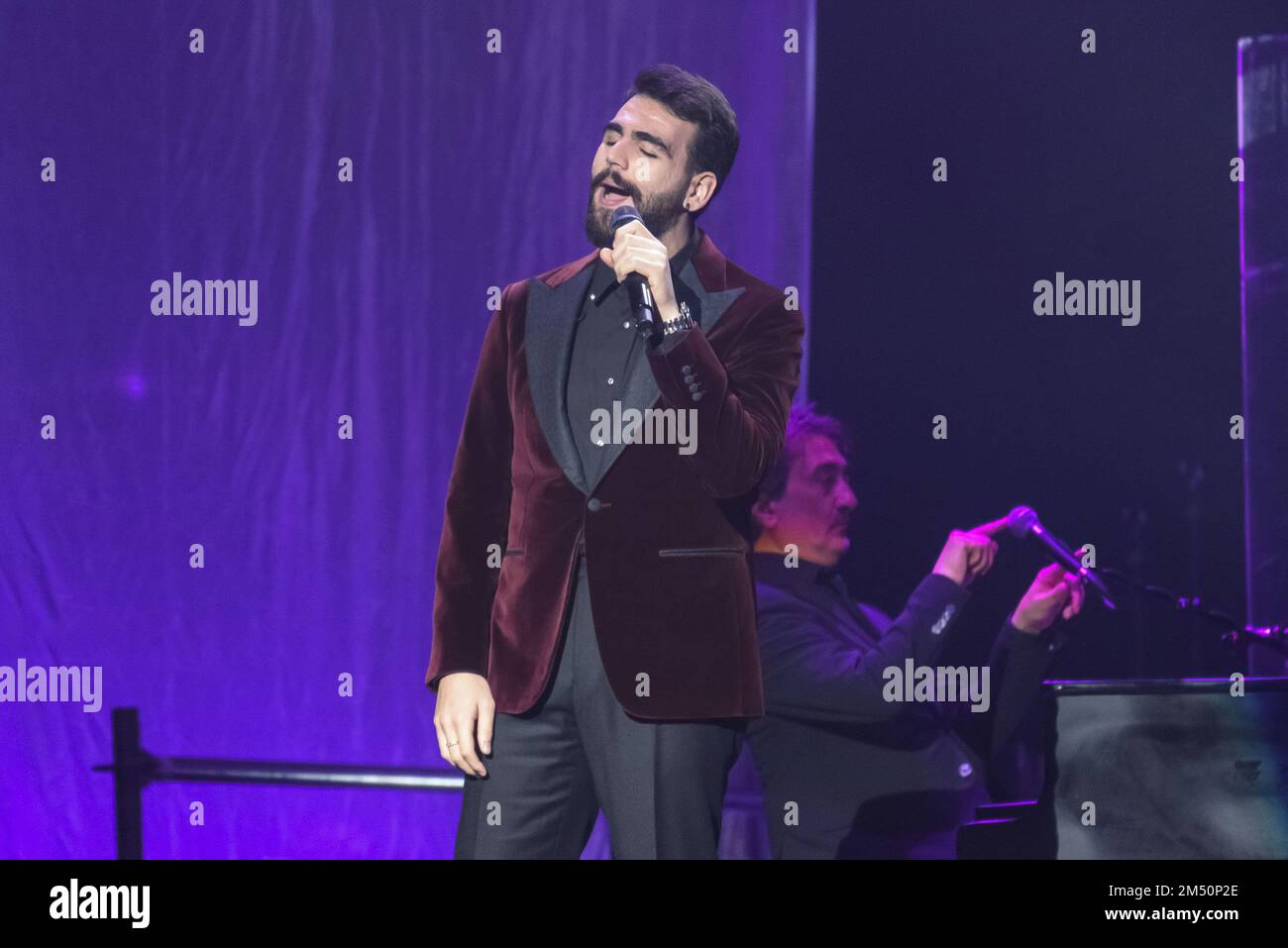 Ignazio Boschetto of The Italian trio ‘Il Volo’ performs during the ...