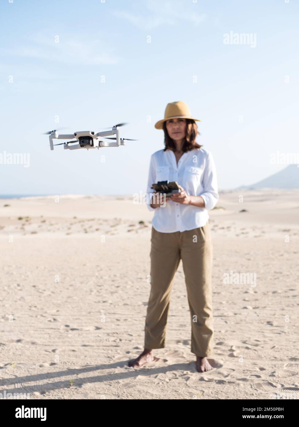 Woman drone pilot hi-res stock photography and images - Alamy