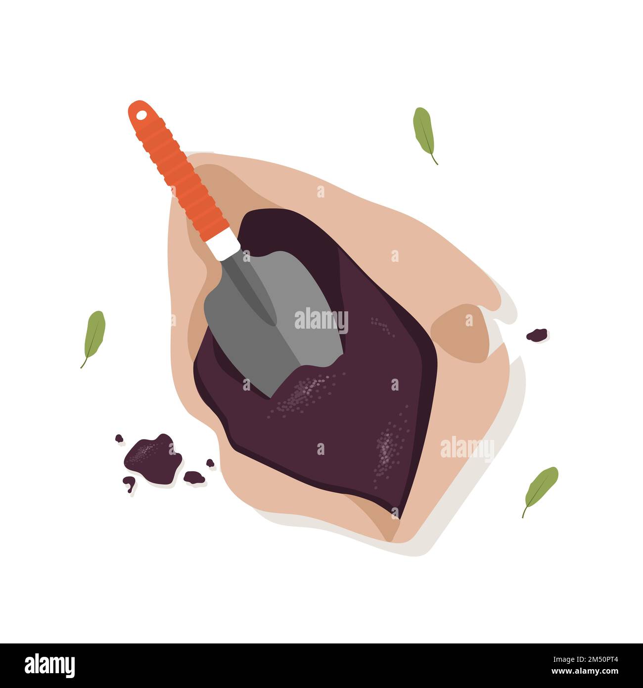 Canvas bag with garden black soil. Farming or gardening hobby. Organic ...