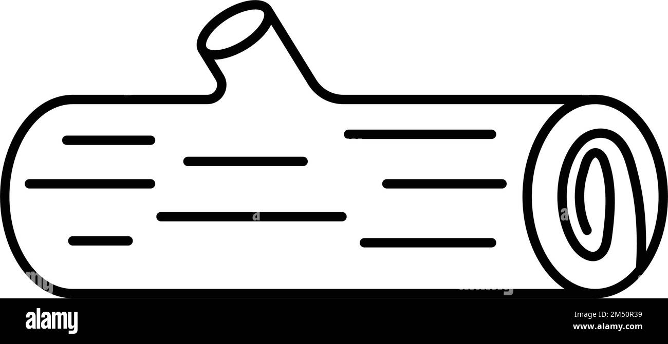 Axe log illustration Black and White Stock Photos & Images - Alamy