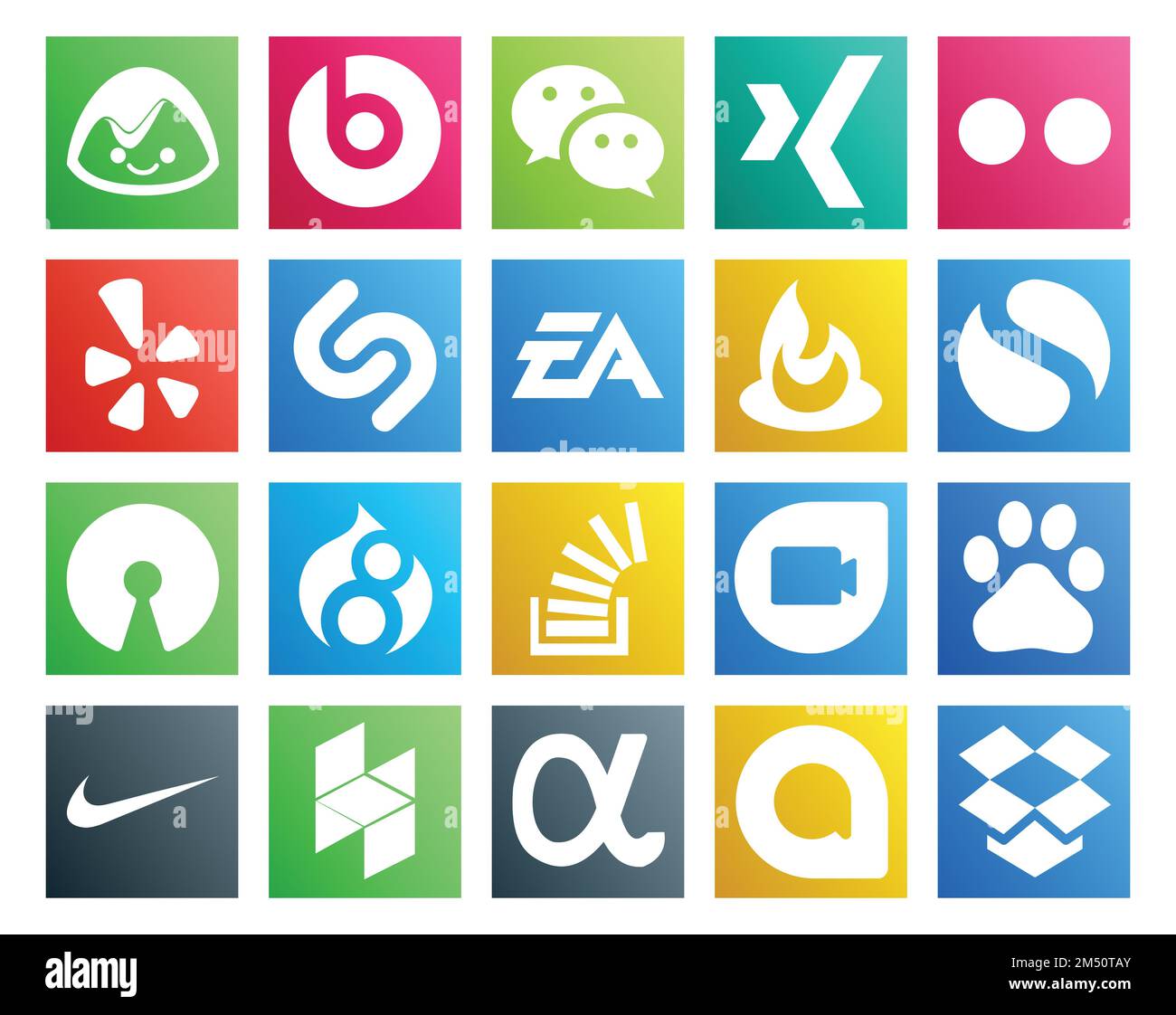 20 Social Media Icon Pack Including stock. stockoverflow. electronics ...