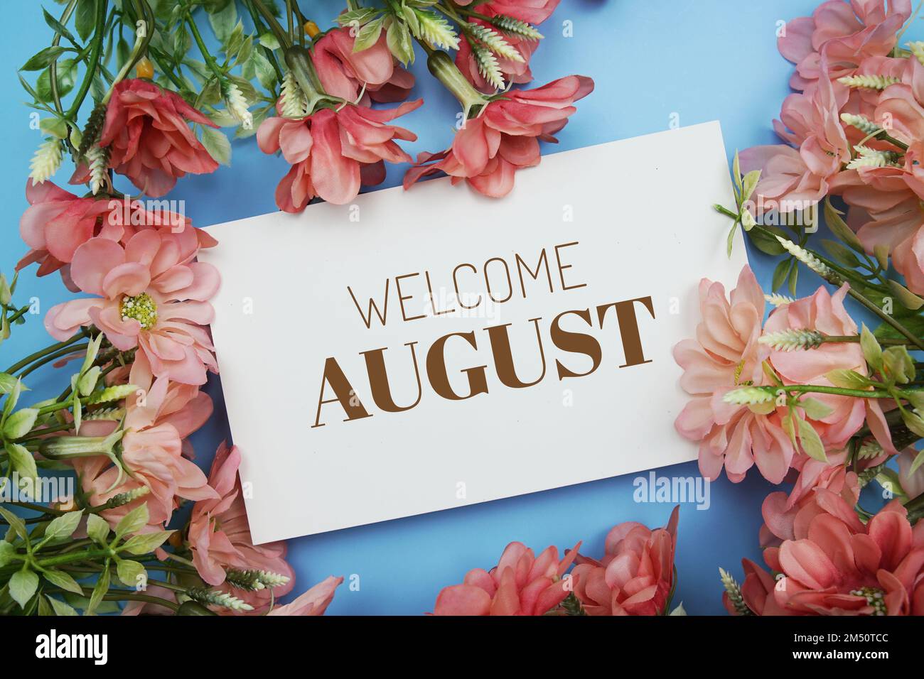 Welcome august hi-res stock photography and images - Alamy