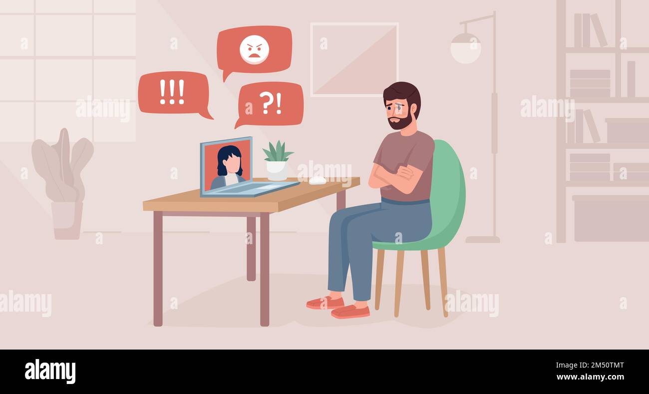 Negative review flat color vector illustration Stock Vector Image & Art ...