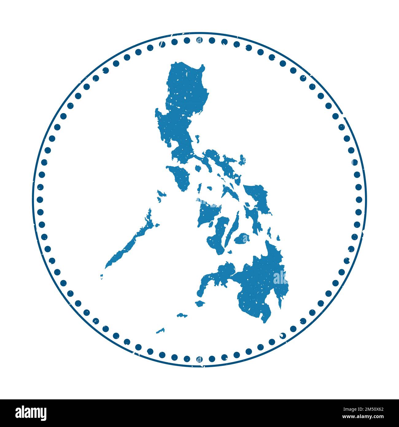 Philippines sticker. Travel rubber stamp with map of country, vector ...