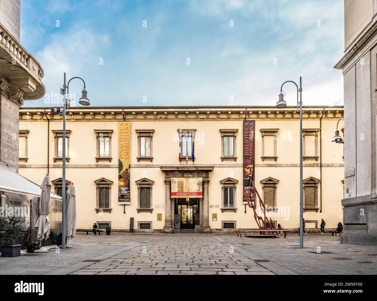 The Biblioteca Ambrosiana, a historic library in Milan estabilished in ...