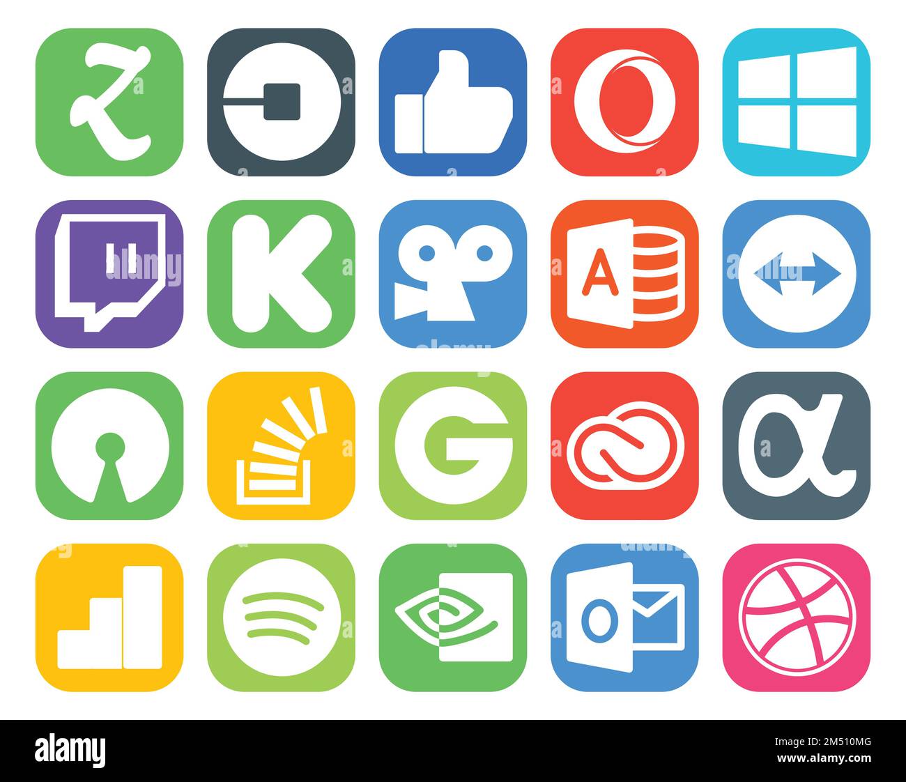 20 Social Media Icon Pack Including groupon. stock. kickstarter. question. open source Stock ...