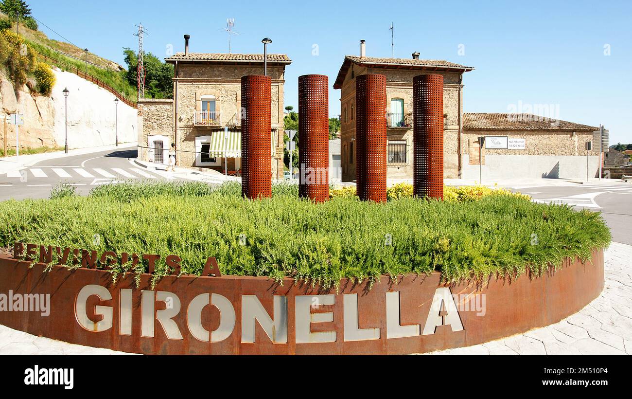 Gironella roundabout; Barcelona; Catalunya, Spain, Europe Stock Photo ...