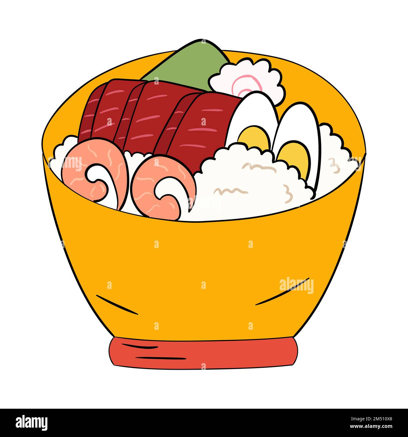 Healthy poke bowl tuna Cut Out Stock Images & Pictures - Alamy