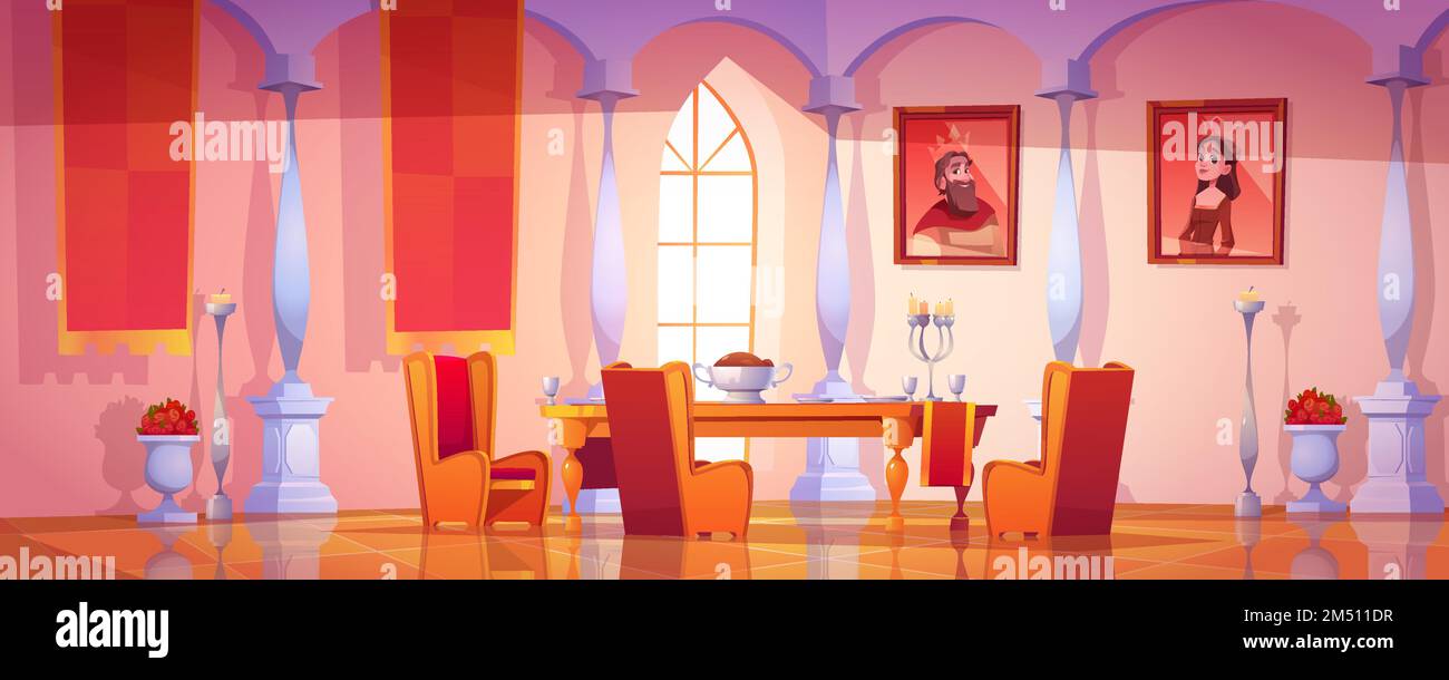 Royal palace table Stock Vector Images - Alamy