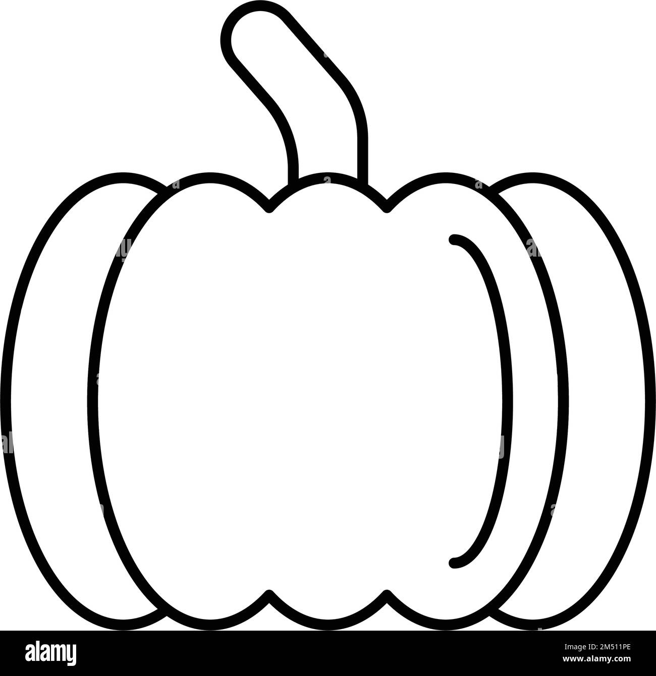 Pumpkin Outline Clipart Black And White