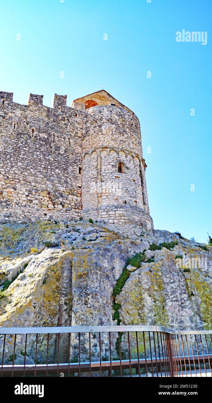 the Santa Creu castle in Calafell, Vendrell, Costa Dorada, Tarragona ...