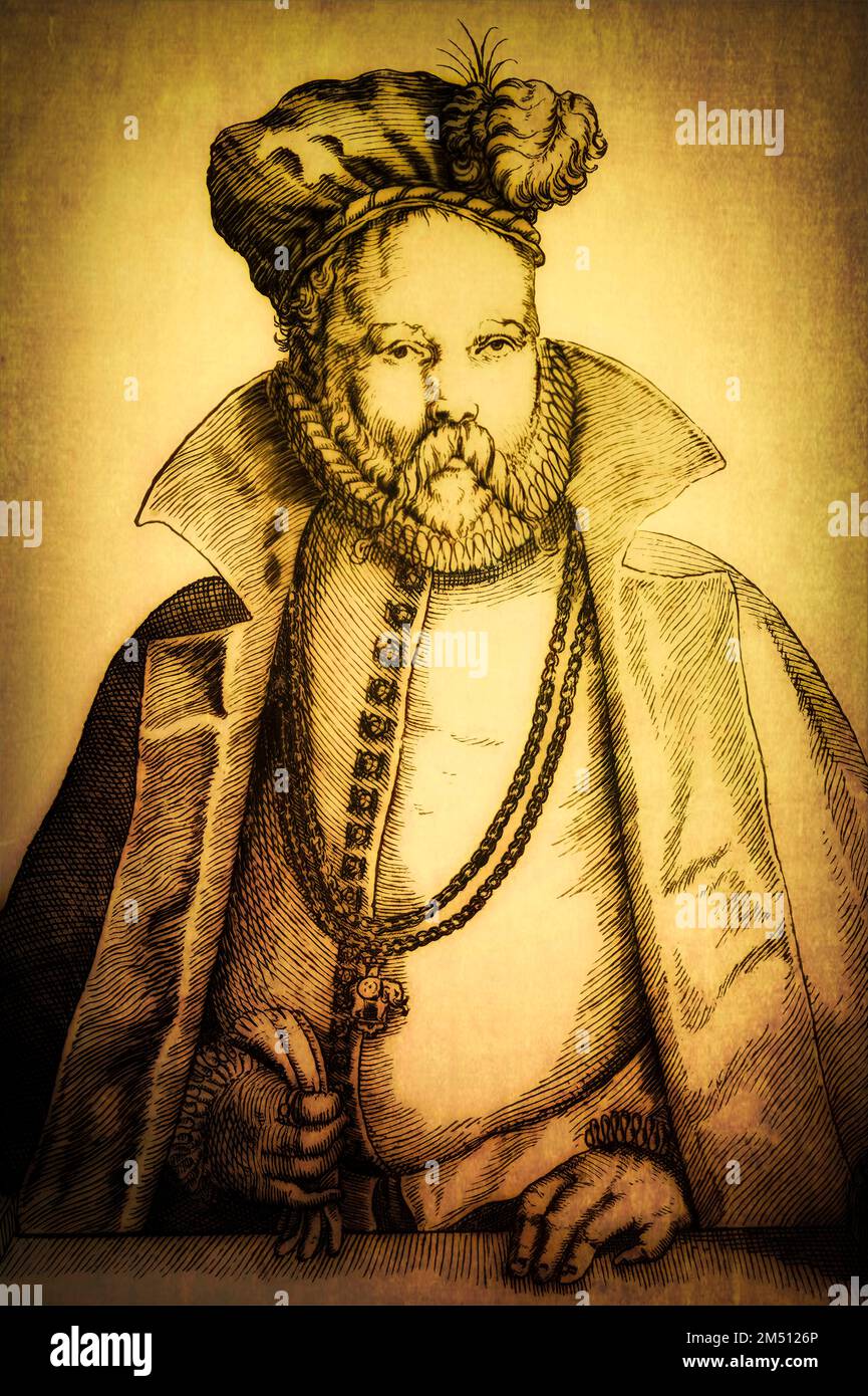 Tycho Brahe, 1546 – 1601, Danish astronomer and writer, digitally ...
