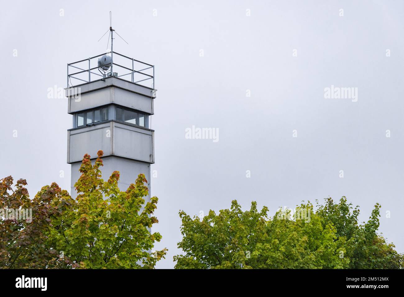 Eichsveld, Germany - September 14, 2022: Border watchtower at border ...