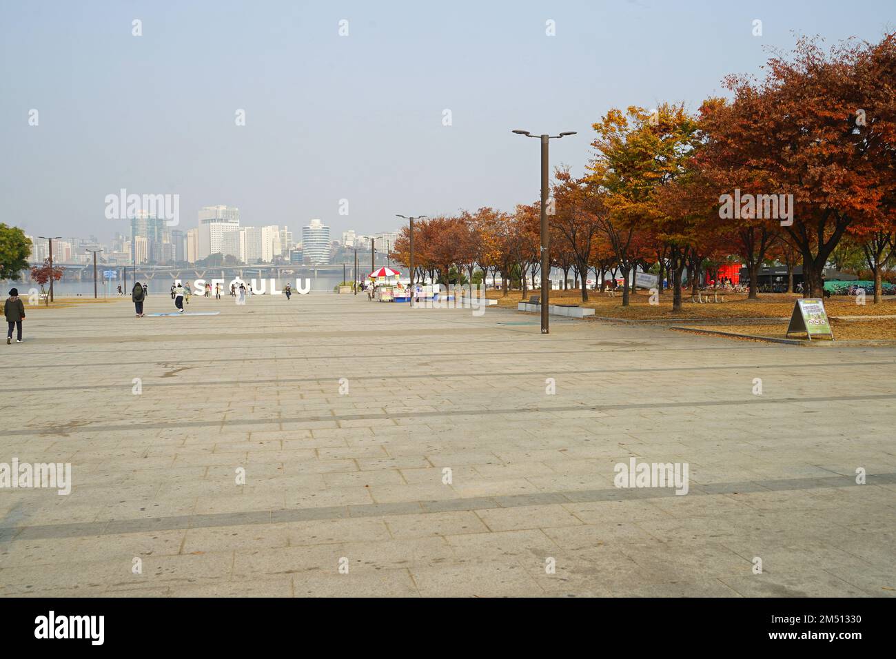 Hangang Park, Hangang Riverside, City Park of Korea, Seoul, South Korea ...