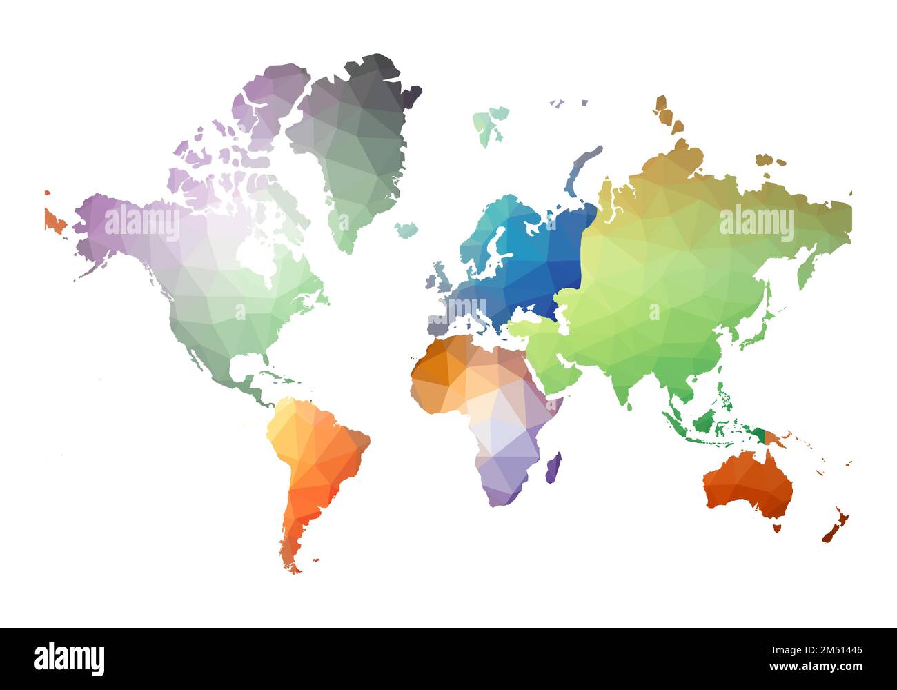 World Map. Beautiful low poly style. Vector illustration Stock Vector ...