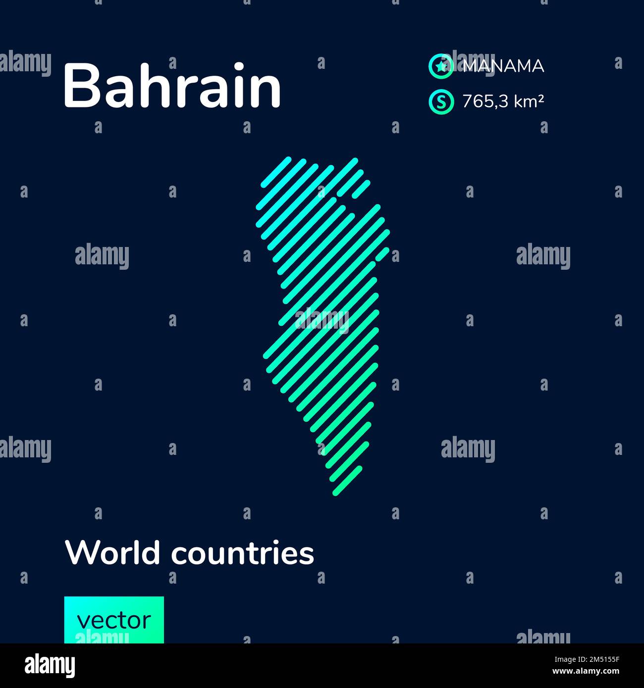 Bahrain map hi-res stock photography and images - Alamy