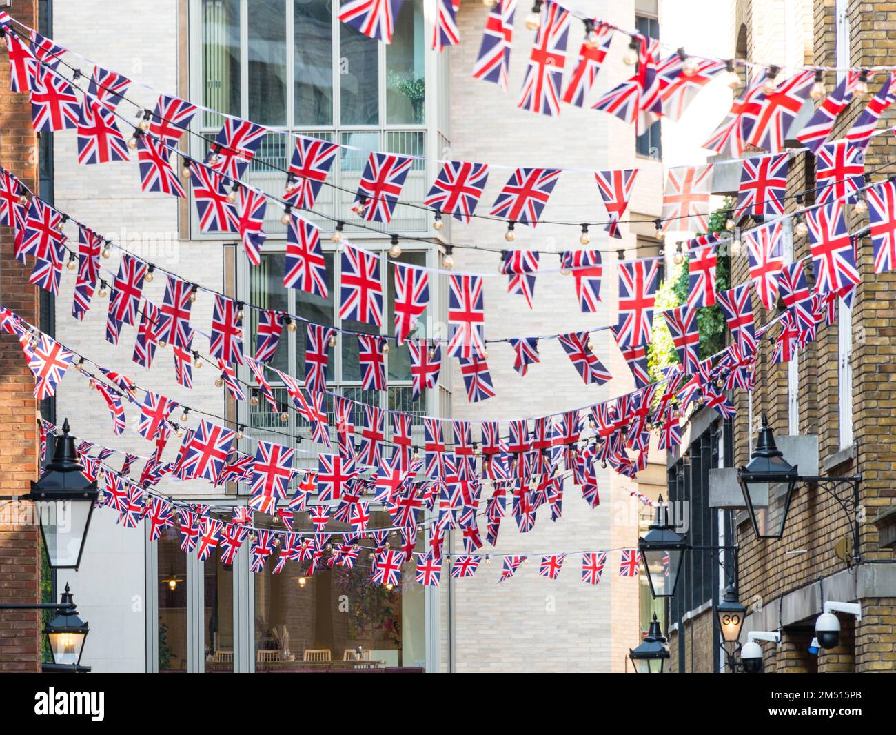 Union Jack flags in Covent Garden, London, England Stock Photo - Alamy