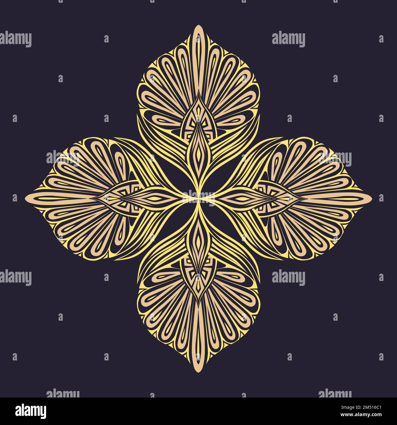 Vintage rich decorated floral Stock Vector Images - Alamy