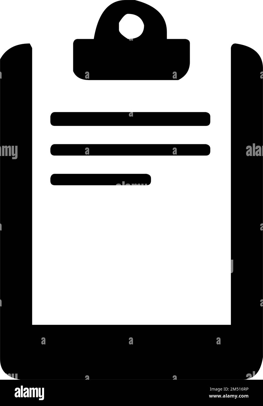 Clipboard, task table with clip and sheet of paper, notebook, notepad ...
