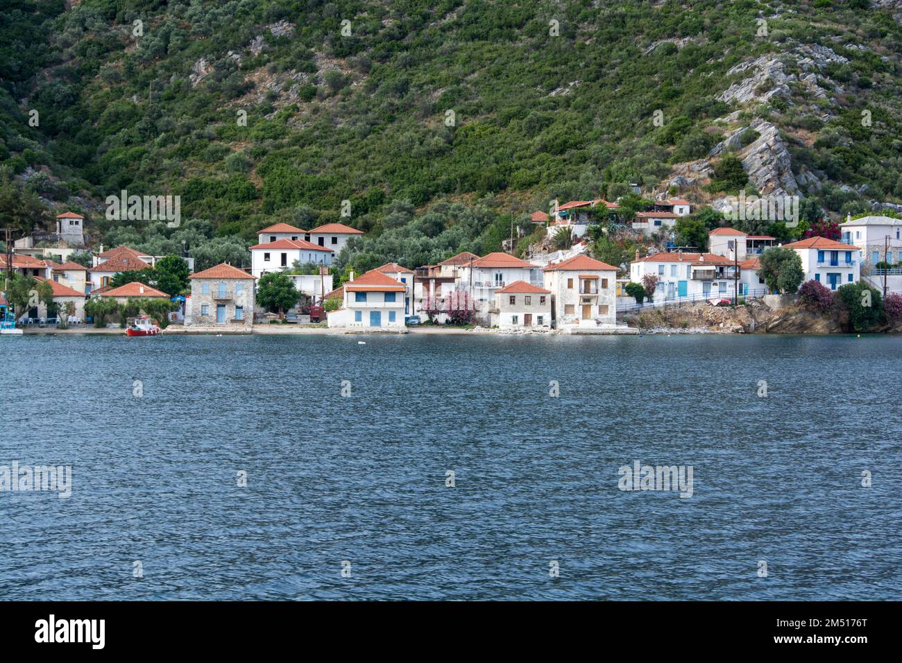 A beautiful view of the lake near the modern buildings Stock Photo - Alamy