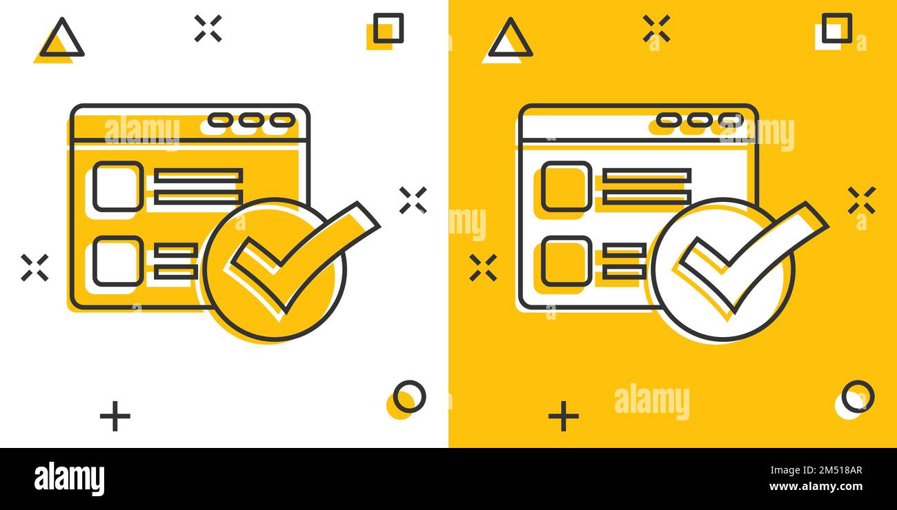 To do list icon in comic style. Document checklist cartoon vector ...