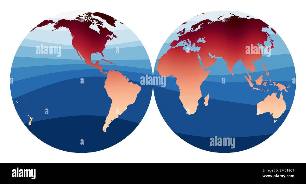 Hemispheres map Stock Vector Images - Alamy