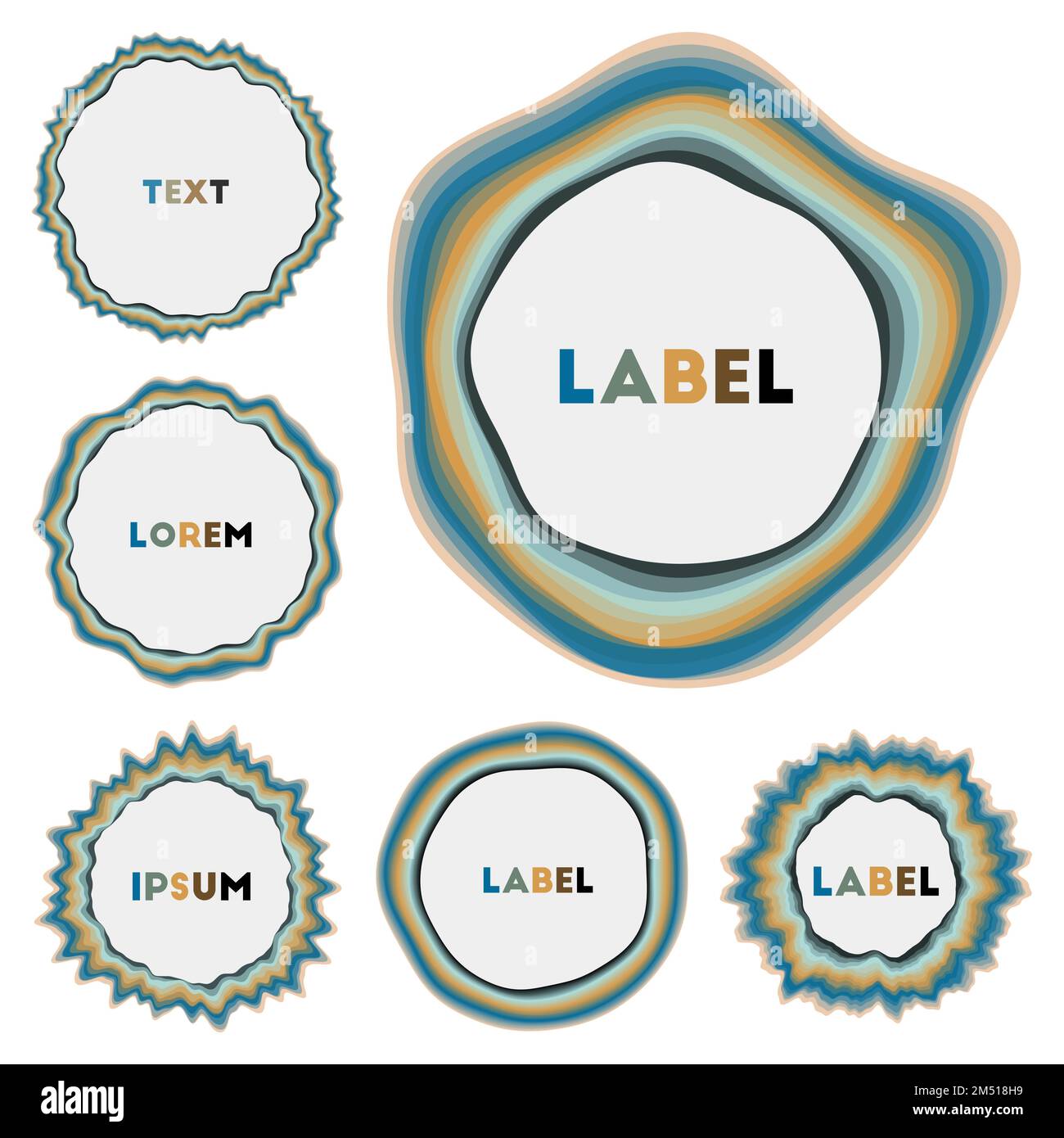 Round banners collection. Attractive circular backgrounds. Captivating ...