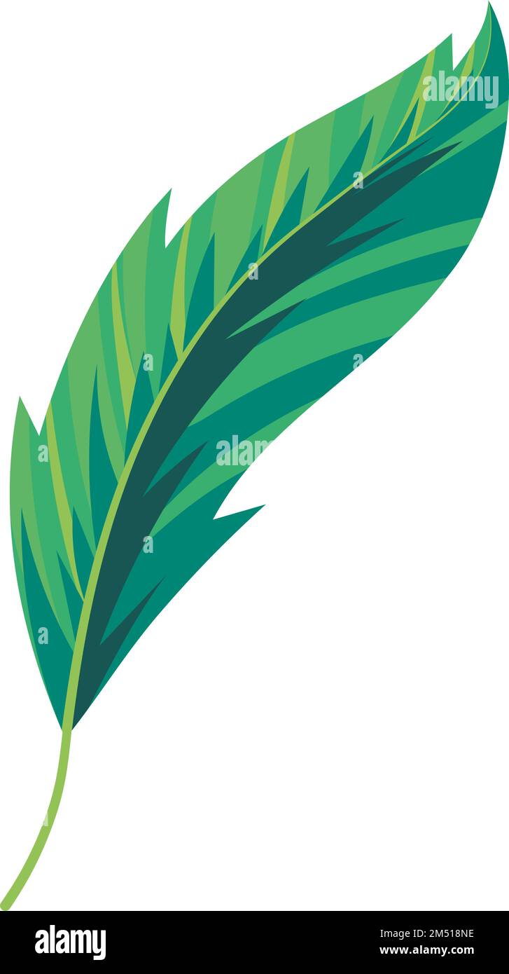 green feather icon Stock Vector Image & Art - Alamy