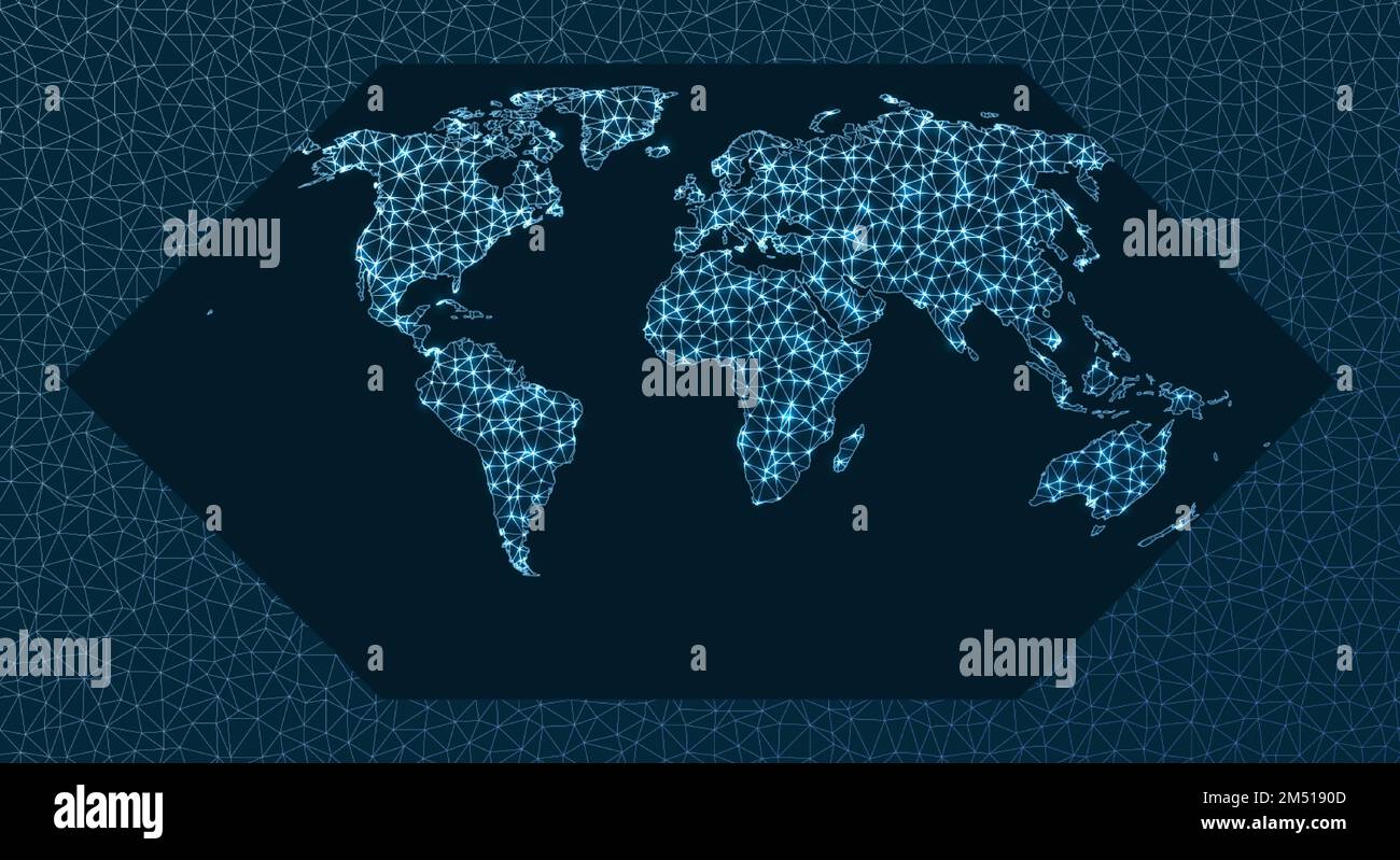 Abstract map of world network. Eckert 1 projection. World Network ... Abstract map of world network. Eckert 1 projection. World Network ...