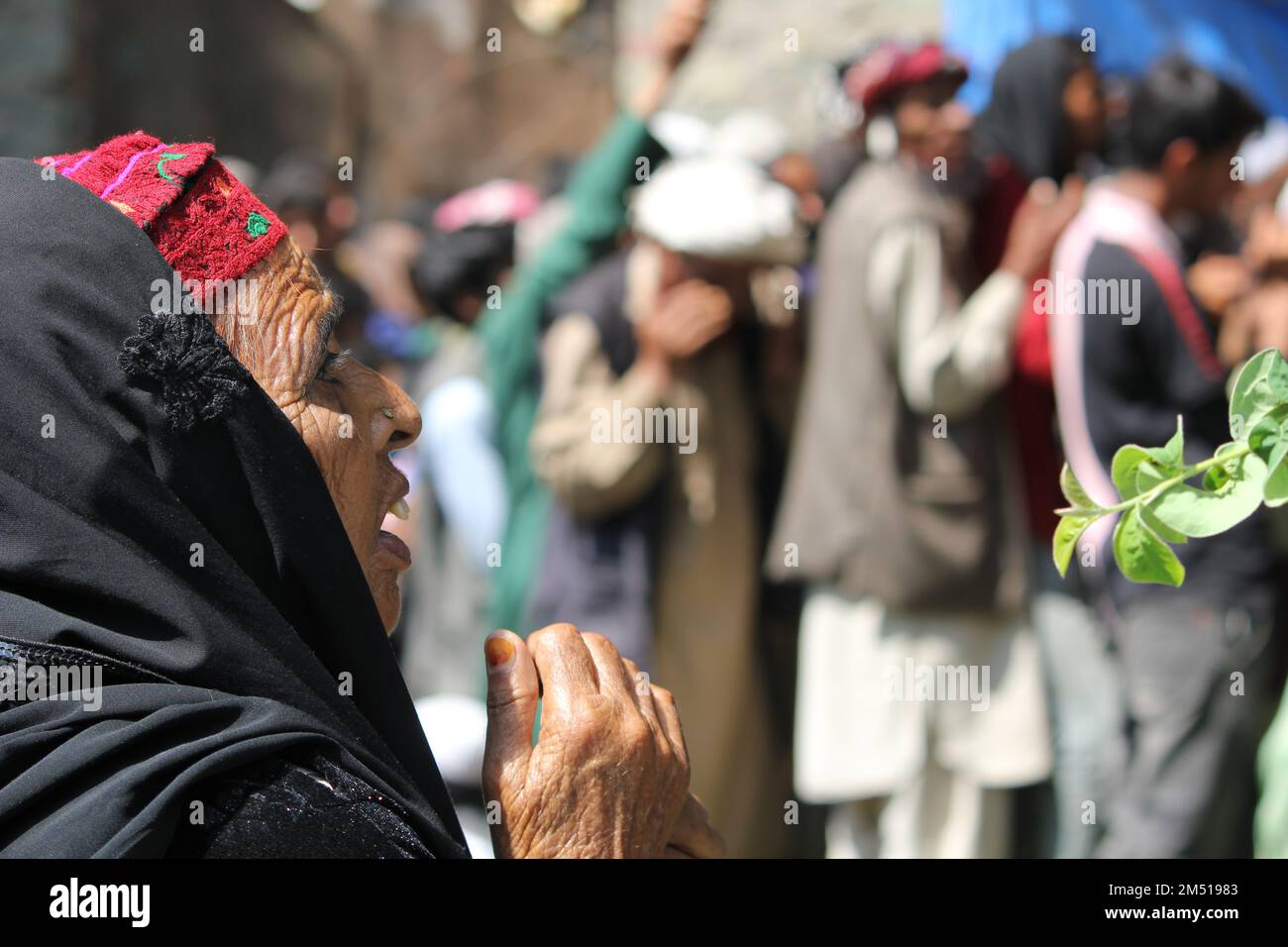 Devotees praying while observing the 65th Urs of Hazrat Syed Rasool ...