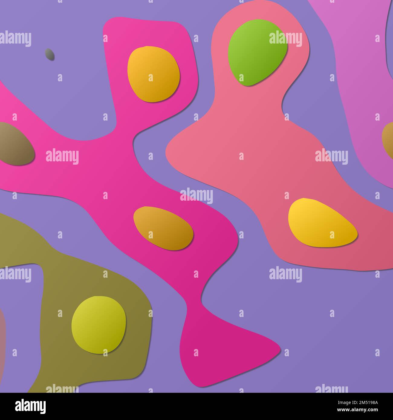 Colorful abstract layers. Papercut style background. Vibrant 3D ...