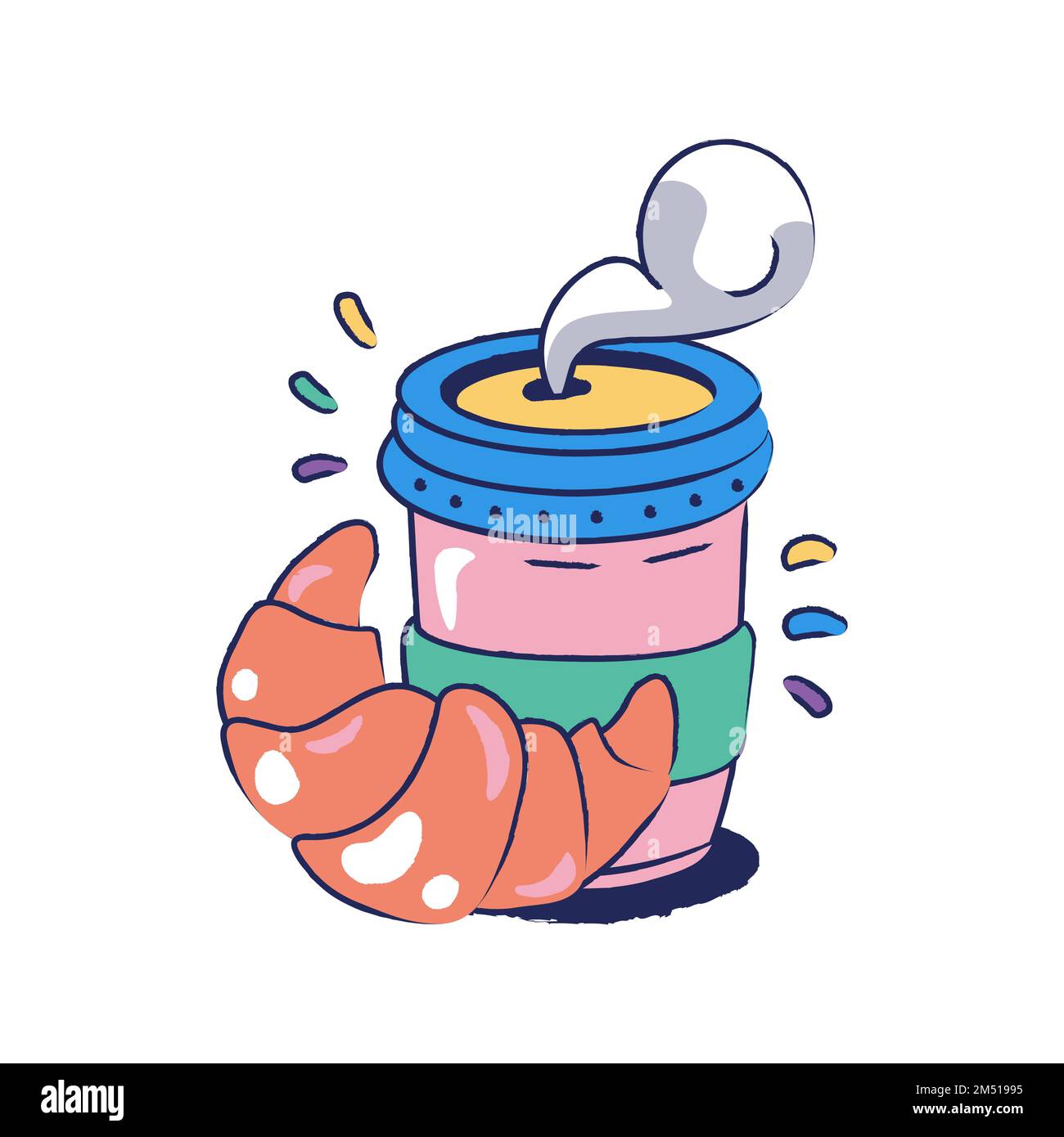 Takeaway lunch cartoon icon Cut Out Stock Images & Pictures - Alamy