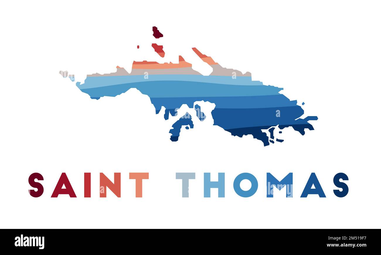 Saint thomas vector map hi-res stock photography and images - Alamy
