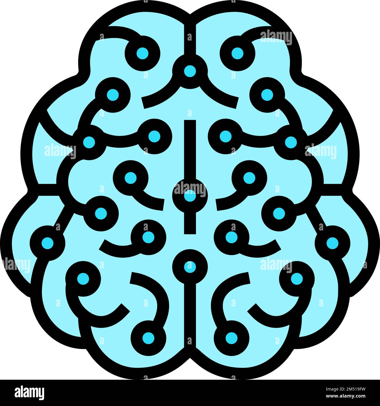 intelligence brain color icon vector illustration Stock Vector Image ...