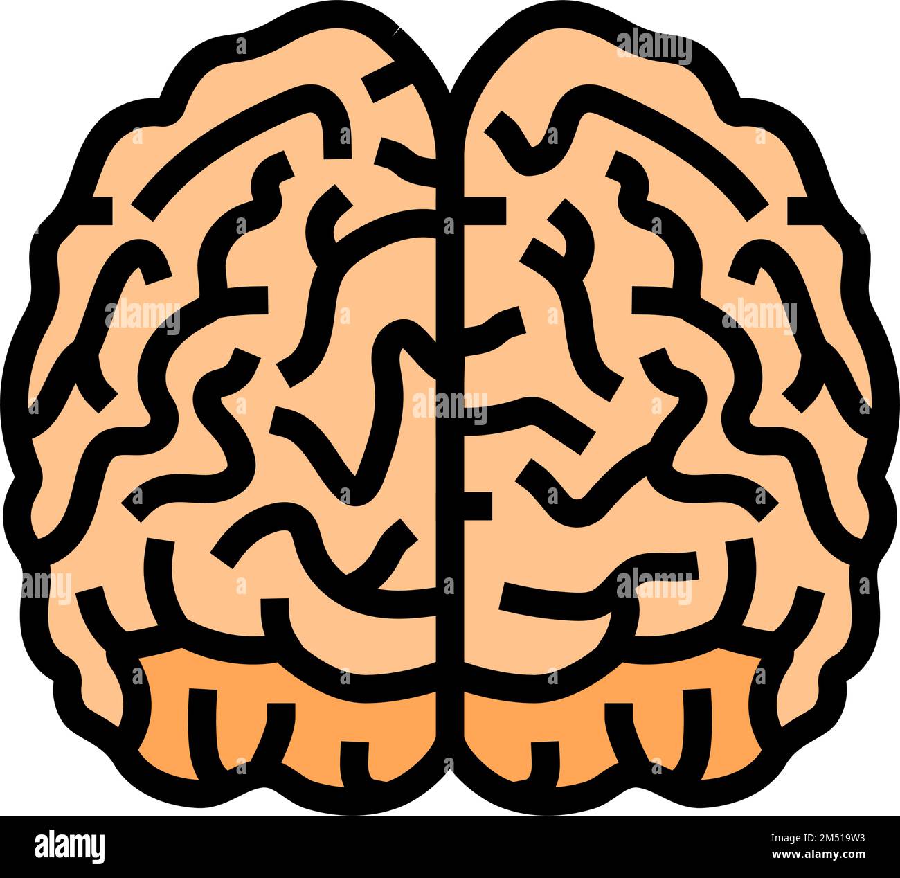 brain human color icon vector illustration Stock Vector Image & Art - Alamy