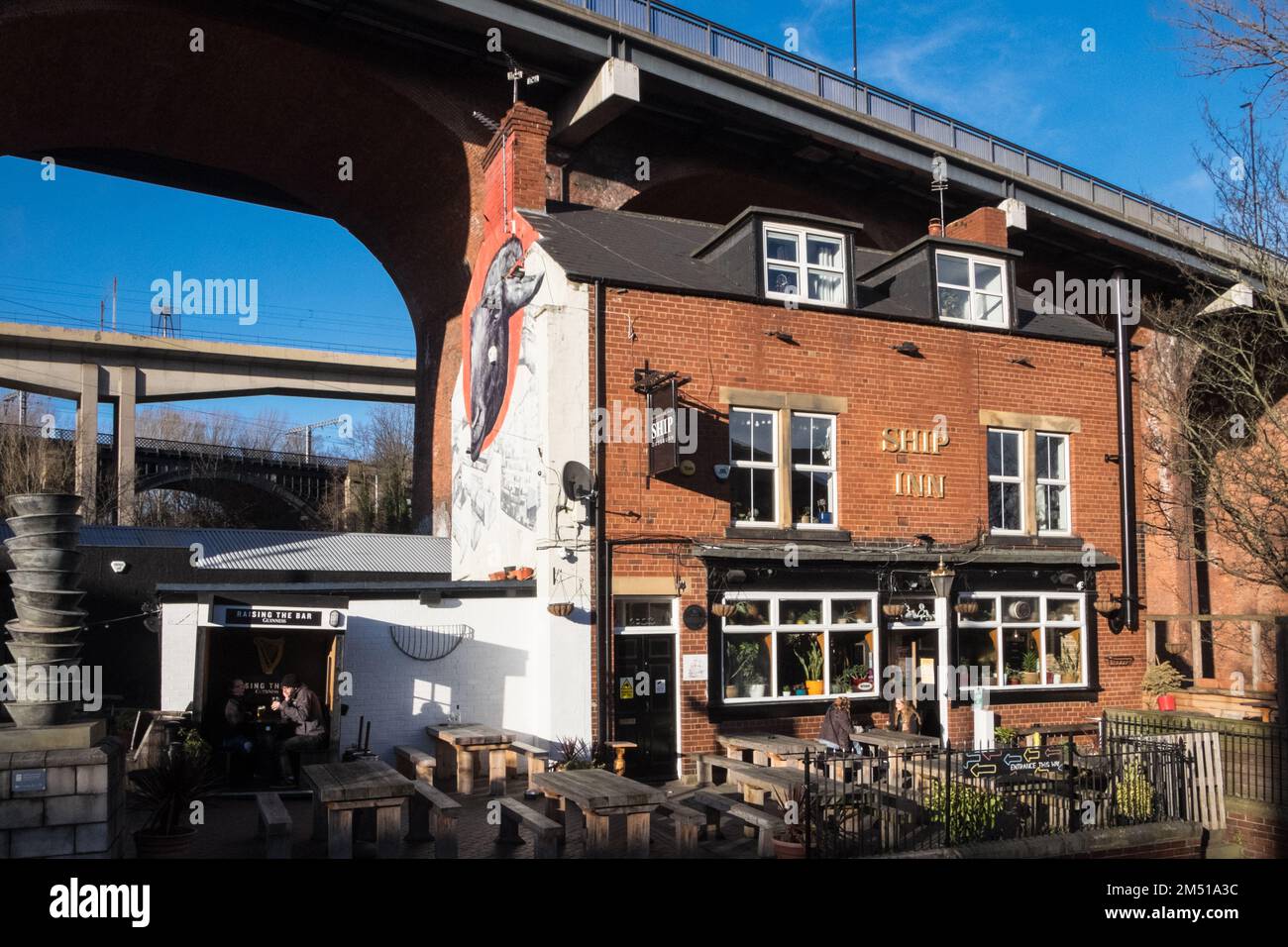 Ship Inn,pub,bar,inn,alehouse,next,to,Ouseburn viaduct,Ouseburn,area,of ...