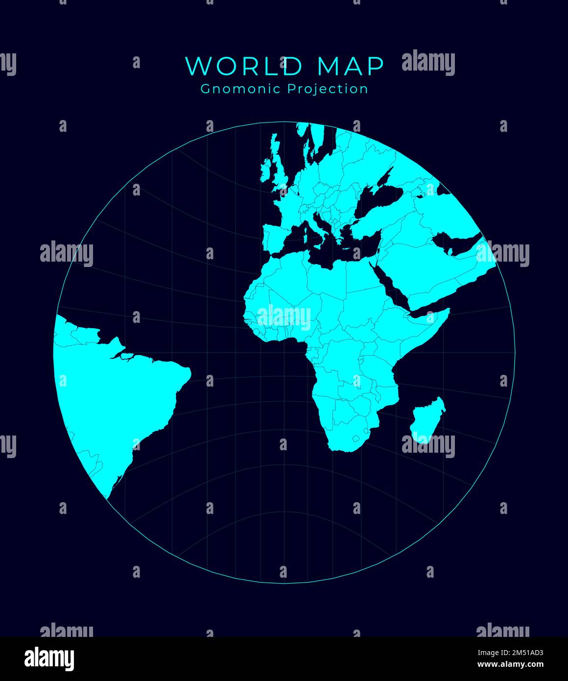 Gnomonic Projection Map